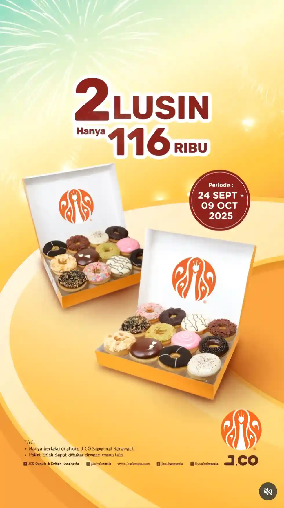 Promo JCO Spesial 2 Lusin Donat Harga Hanya 116 Ribu | harga-promo.net